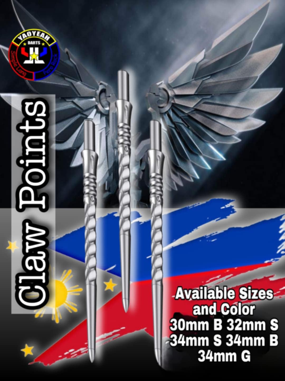 Yaoyeah Claw Steel Tip Dart Points | The Darts Lounge