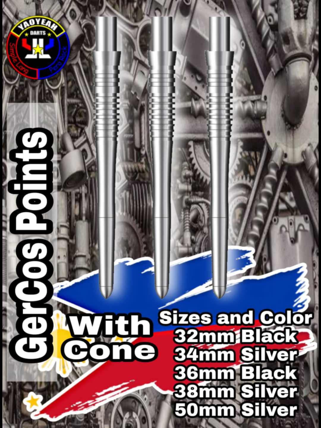 Yaoyeah Gercos Steel Tip Dart Points | The Darts Lounge
